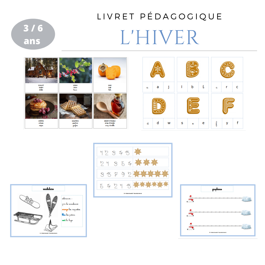 Saison - L'hiver cahier Maternelle – Ludissori